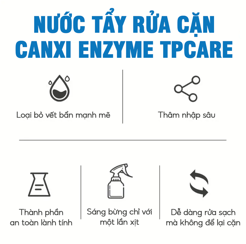 Nước tẩy rửa cặn canxi có an toàn cho kính và inox không?